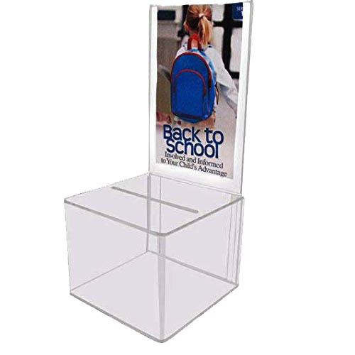 Acrylic Lead Boxes|Acrylic Donation Boxes|Lucite Donation Containers